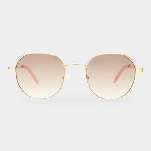Le Specs Odyssey Round Frame Sunglasses