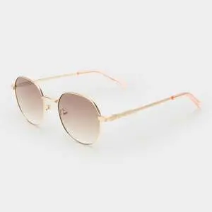 Le Specs Odyssey Round Frame Sunglasses
