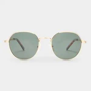 Le Specs Odyssey Mono Polarized Sunglasses - Gold Khaki