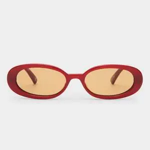 Le Specs Outta Love Sunglasses - Burgundy Light Brown