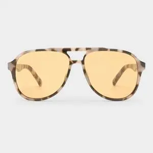 Le Specs Tragic Magic Aviator Sunglasses - Cookie Tort