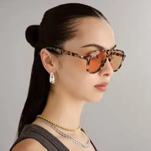 Le Specs Tragic Magic Aviator Sunglasses - Cookie Tort