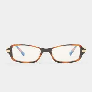 Le Specs Bamboozler Blue Light Glasses - Dark Tort