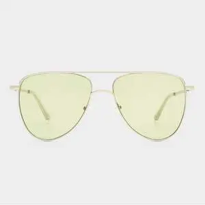 Le Specs The Duke Aviator Sunglasses - Silver