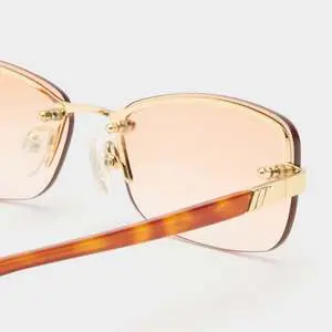 Le Specs Enigmatic Gold Vintage Tort Sunglasses