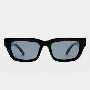 Le Specs Rectangle Frame Sunglasses - Black