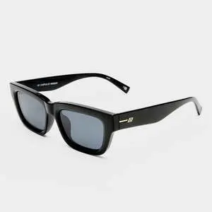 Le Specs Rectangle Frame Sunglasses - Black
