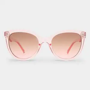 Le Specs The Muse Round Frame Sunglasses - Blush