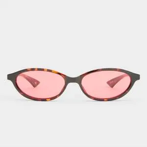 Le Specs Le Specs Duskfall Sunglasses Tort Frame With Crimson Tint