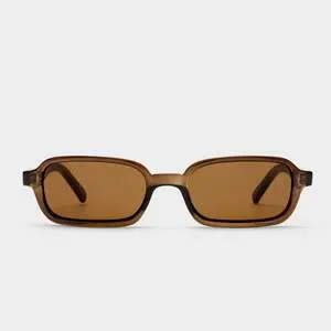Le Specs Pilferer Rectangle Sunglasses - Cocoa