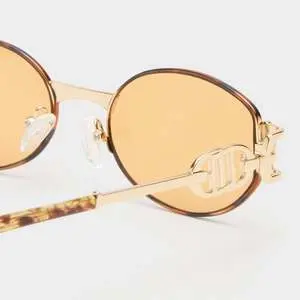 Le Specs The Forbidden Oval Sunglasses - Bright Gold