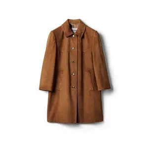 Miu Miu Waxed Suede Coat
