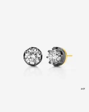 Ring Concierge Georgian Lab Diamond Stud Earrings - One-color