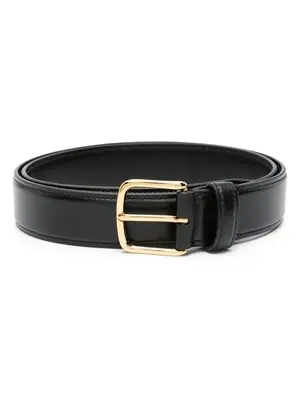 THE ROW Leather Belt - Black