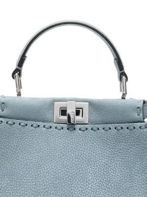 Fendi Peekaboo Mini Leather Handbag