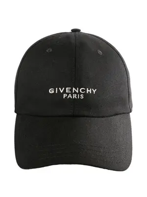 Givenchy Logo Cotton Baseball Cap - Black