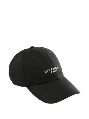 Givenchy Logo Cotton Baseball Cap - Black