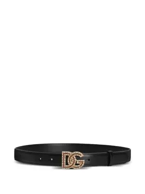 Dolce & Gabbana Leather Belt - Black