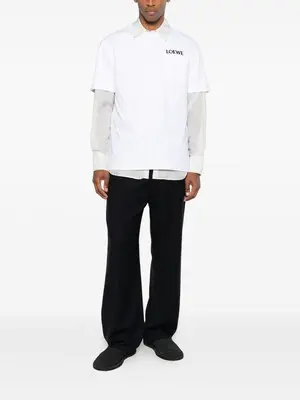 Loewe Wool Drawstring Trousers - Blue