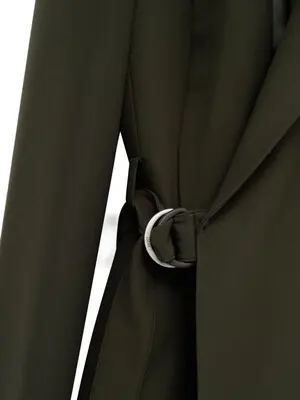 Loewe Wool Draped Blazer Jacket - Green