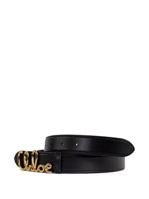 Chloé Iconic Leather Belt - Black