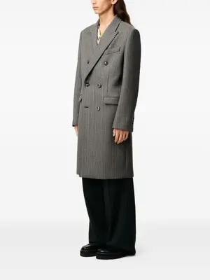 AMI Paris Wool Coat - Grey