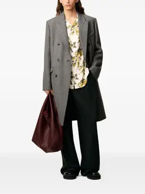 AMI Paris Wool Coat - Grey