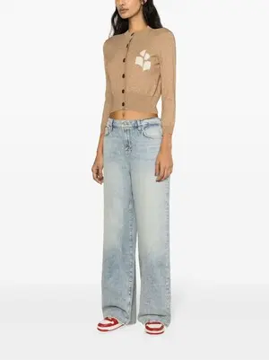 MARANT ETOILE Newton Cotton And Wool Cardigan - Beige