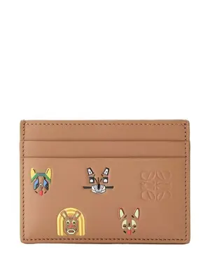 Loewe Leather Credit Card Case - Brown