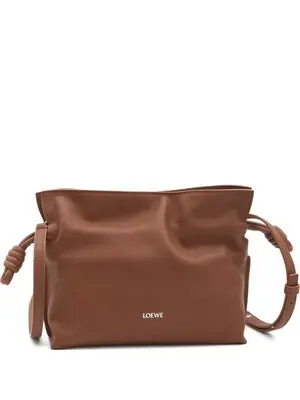 Loewe Flamenco Leather Mini Clutch - Brown