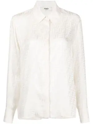Fendi Drop Shoulder Shirts For Women