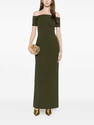Solace London Nile Maxi Dress - Green