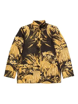 F.R.S FOR RESTLESS SLEEPERS Printed Silk Shirt - Yellow