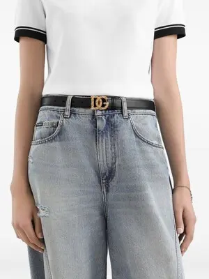 Dolce & Gabbana Leather Belt - Black