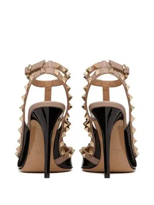 Valentino Garavani Rockstud Patent Leather Pumps - Black