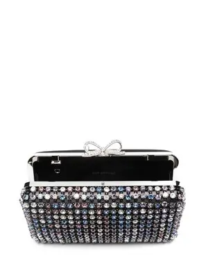 SELF-PORTRAIT Crystal Embellished Clutch - Multi