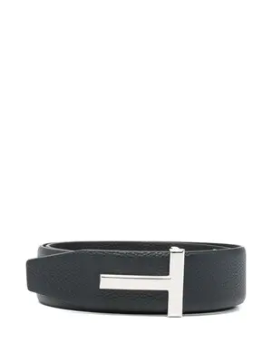 TOM FORD Leather Reversible Belt - Blue