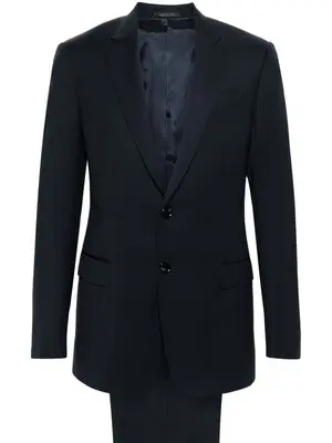 Giorgio Armani Virgin Wool Suit - Blue