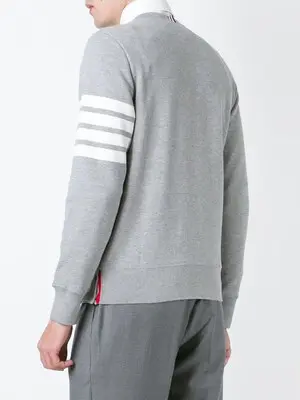 Thom Browne 4-bar Cotton Sweatshirt - Grey