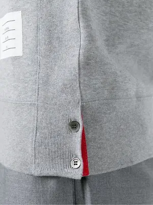 Thom Browne 4-bar Cotton Sweatshirt - Grey