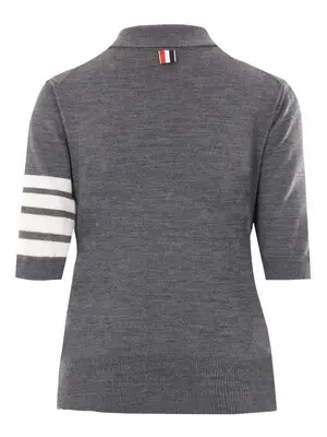 Thom Browne Wool Polo Shirt - Grey