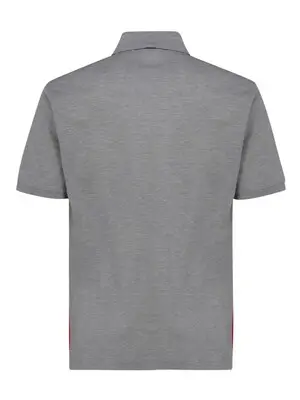 Thom Browne Rwb Cotton Polo Shirt - Grey