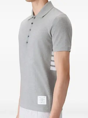 Thom Browne Cotton Polo Shirt - Grey