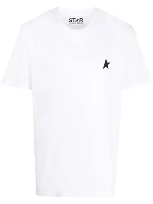 GOLDEN GOOSE Logo Cotton T-shirt - White