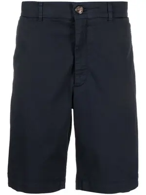 Brunello Cucinelli Cotton Bermuda Shorts - Blue