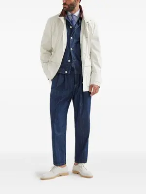Brunello Cucinelli Denim Cotton Jacket - Blue