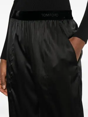 TOM FORD Pajama Silk Trousers - Black