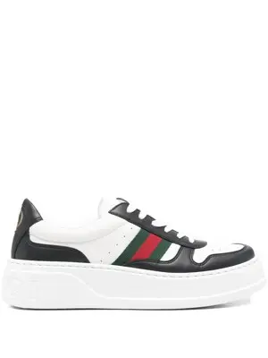 Gucci Chunky Leather Sneakers - Black