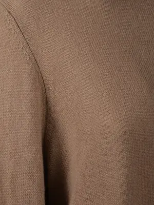ALLUDE Cashmere Turtleneck - Brown