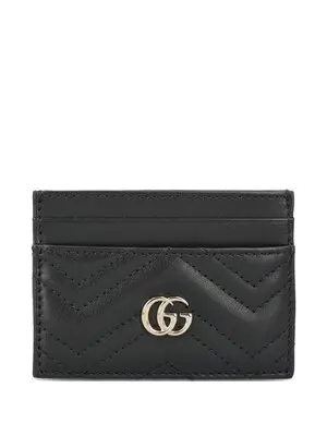 Gucci Gg Marmont Leather Card Case - Black